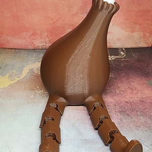 Articulated Turkey Leg With Legs - Fidget Toy - Unpainted Flexi ...
