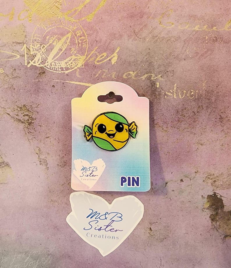 Candy Themed Pins - Various Styles & Colors - Cute Chibi Handmade Pin ...