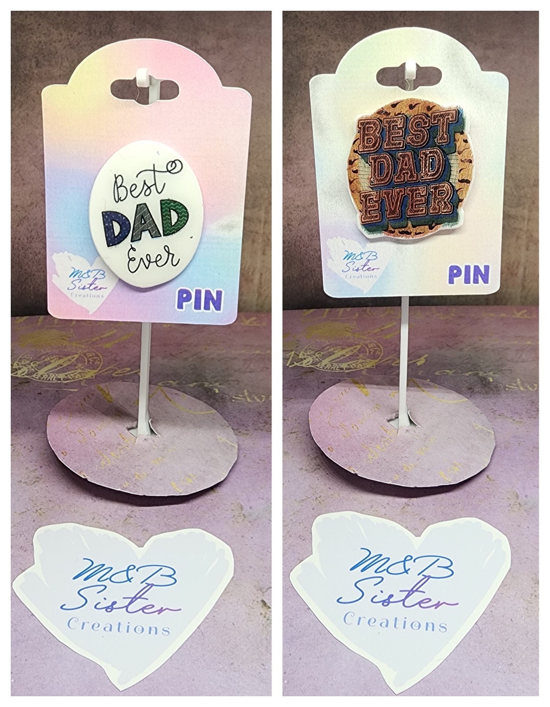 Best Dad Ever Pins - Cute Chibi Handmade Pin - Free Untracked Shipping ...