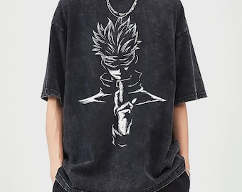 Anime Character Inspired Washed Vintage Manga T Shirt - Etsy UK