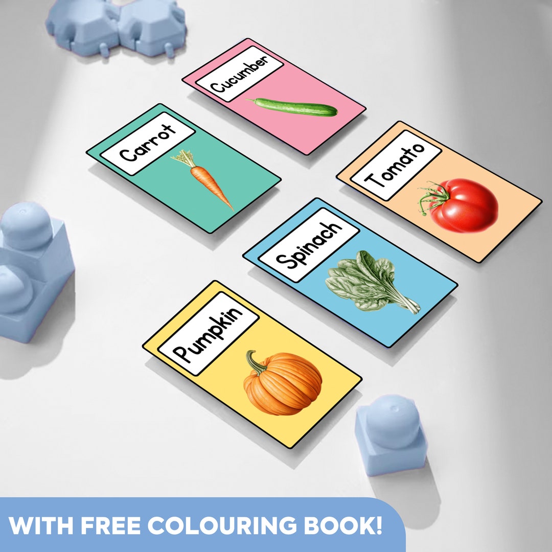 Printable Vegetable Flash Cards, Classroom Decor, Toddlers Preschool ...