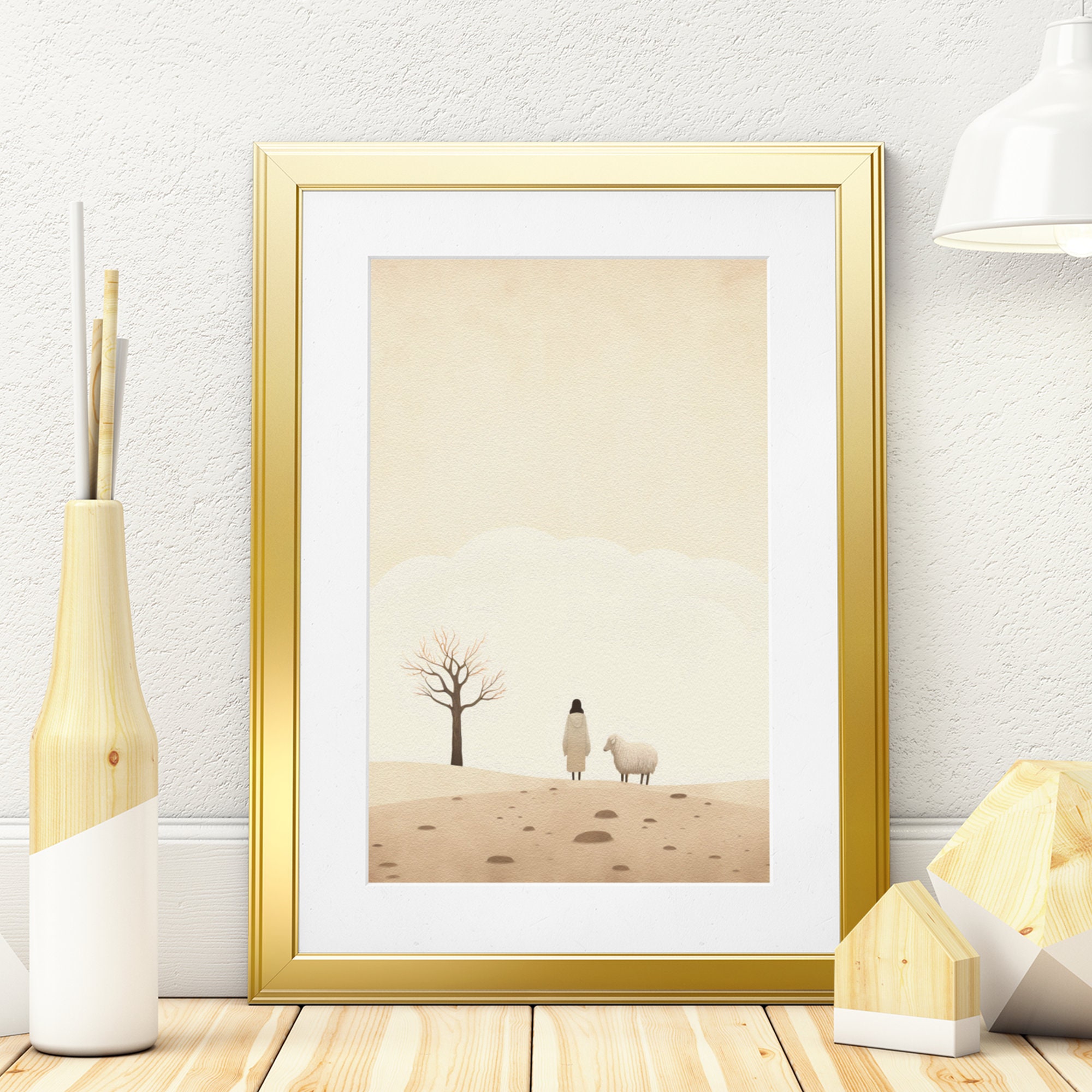 Parable of the Lost Sheep Digital Print Bible Wall Art - Etsy