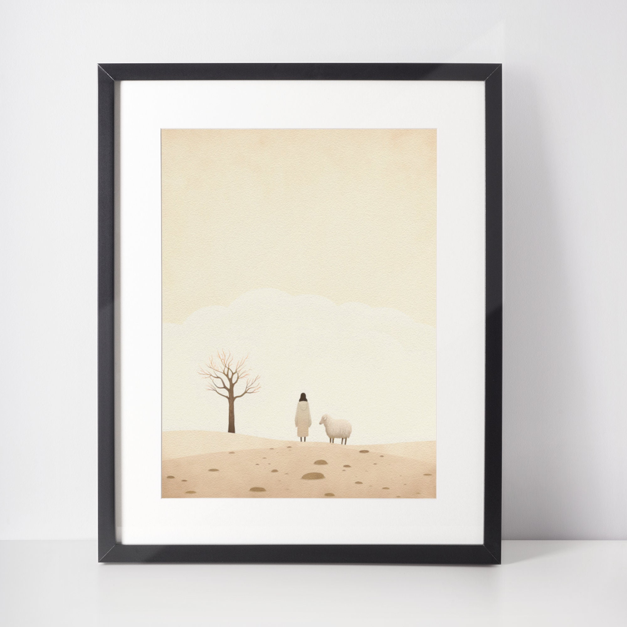 Parable of the Lost Sheep Digital Print Bible Wall Art - Etsy