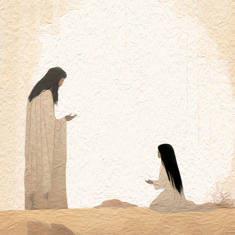 Jesus Heals Sick Woman Digital Print Bible Wall Art Jesus - Etsy