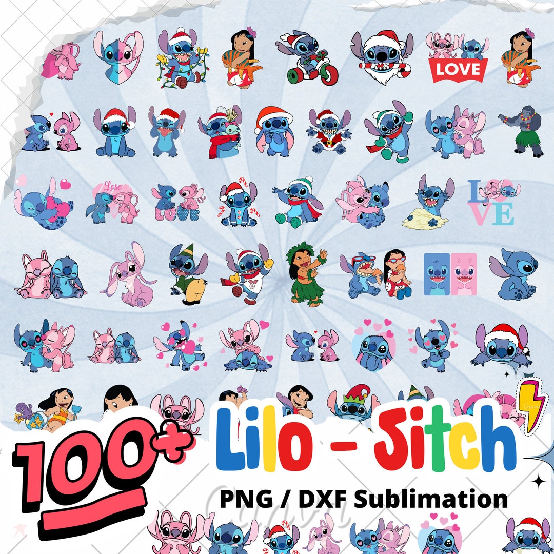 Lilo and Stitch Layered Bundle Files Clipart, Cricut, Silhouette ...