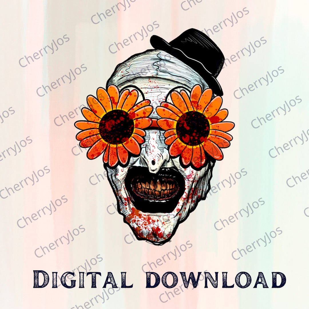 Terrifier 2, Art the Clown Color, Killer Clown Earring, Art the Clown ...