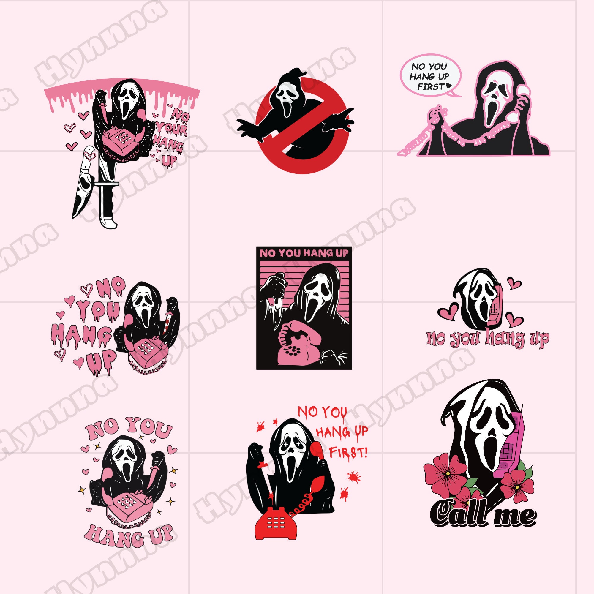 Scream Svg Bundle, Ghost Face Svg, Scream You Hang up SVG, Halloween ...