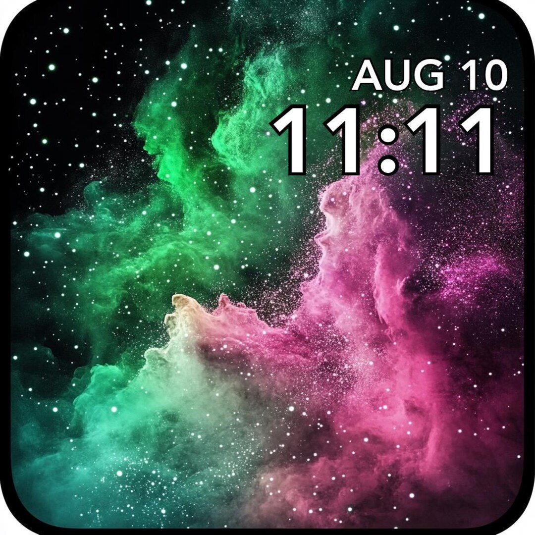 Pink & Green Wicked Stardust Apple Watch Face - Etsy UK
