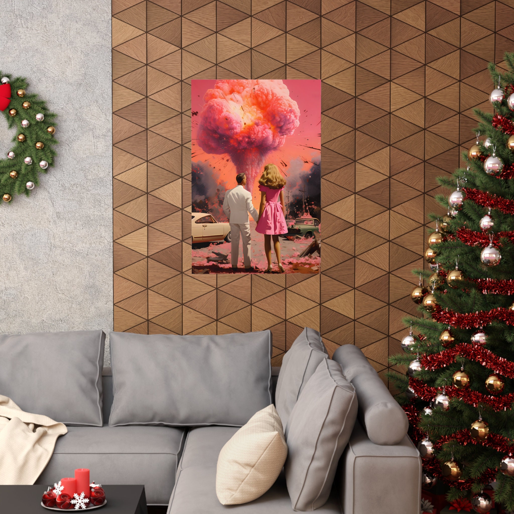 Barbenheimer Barbie X Oppenheimer Pink Posters