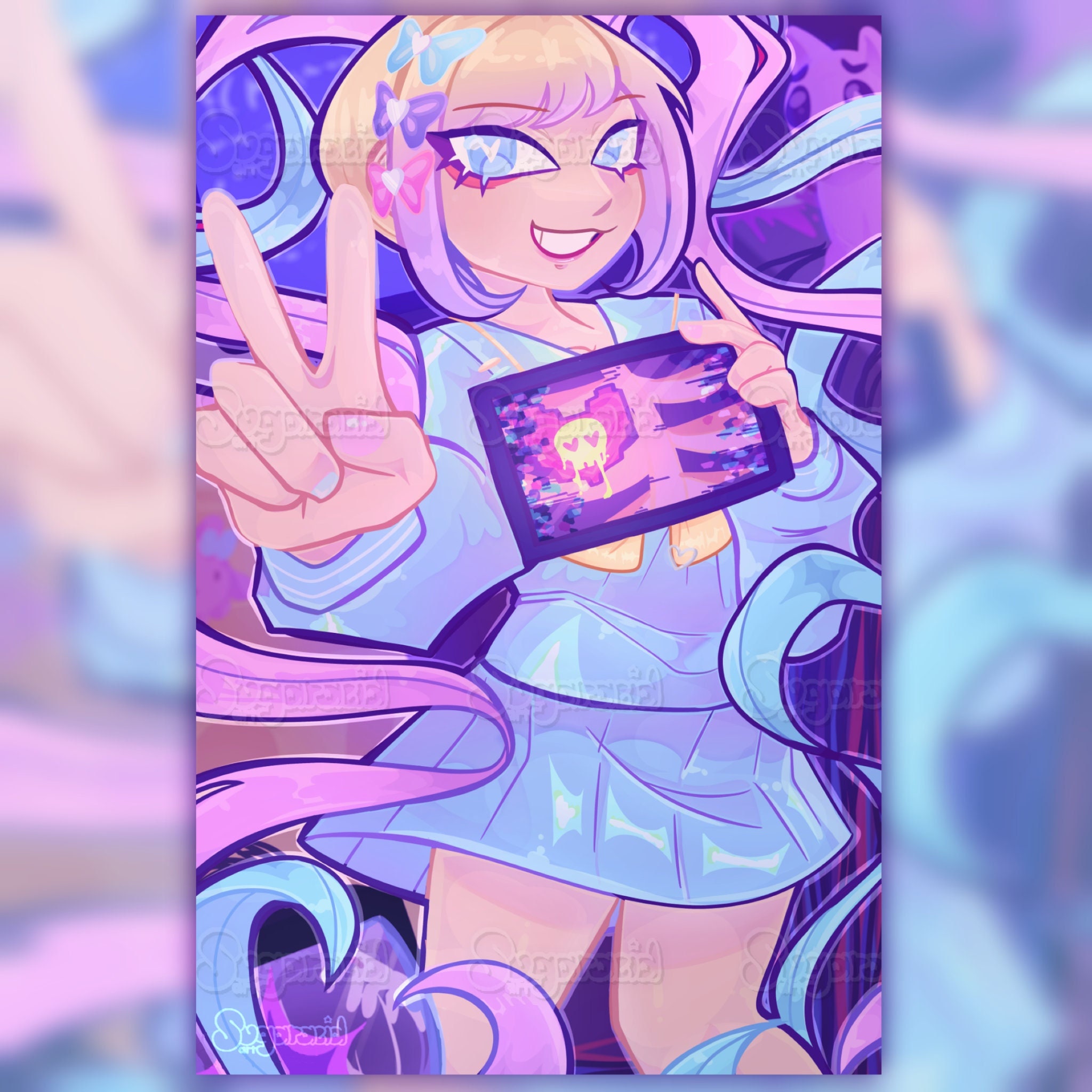 Needy Streamer Overload | Kangel Digital Heart 11 X 17 Poster Print - Etsy