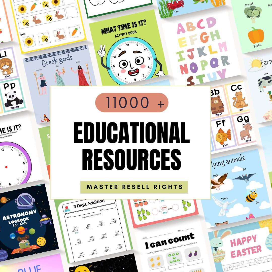 Kids Digital Product Bundle for Preschoolers and Kindergarteners| DFY ...