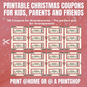Printable Christmas Coupons for Kids, Parents, and Friends. Ready to ...