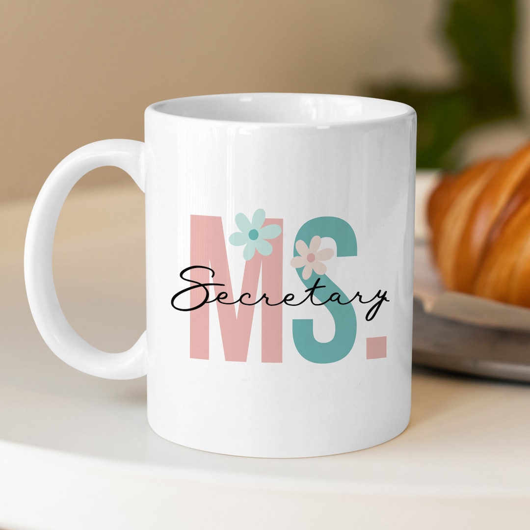 Personalized Initials, Secretary Mug, Custom Gift for Assistant ...