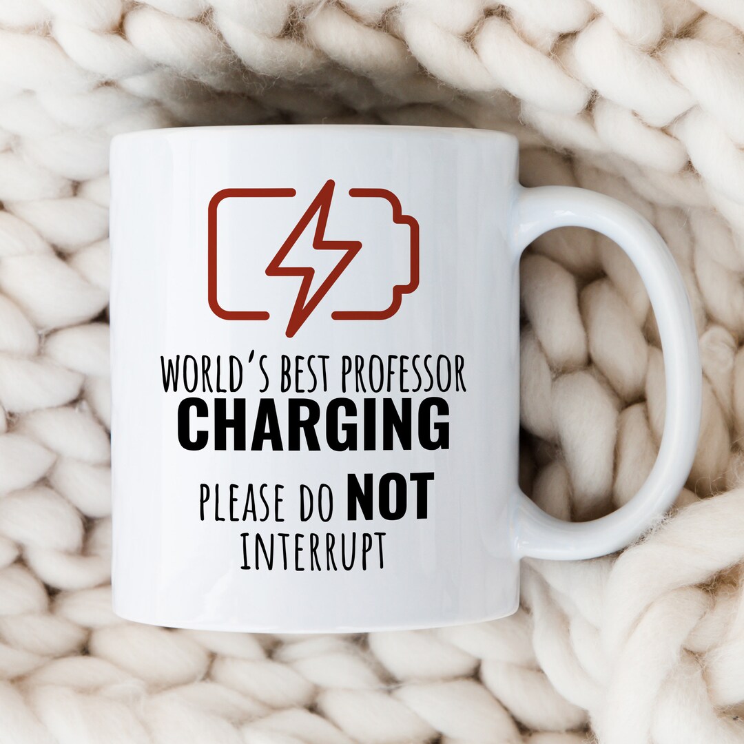 World's Best Professor Charging Mug, Funny Gift for University ...