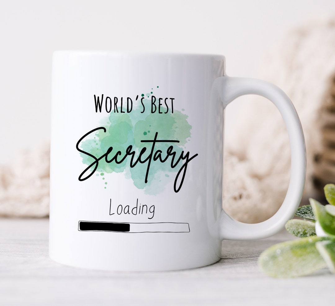 World's Best Secretary Loading, Mug for Assistant to Be, Coworker ...