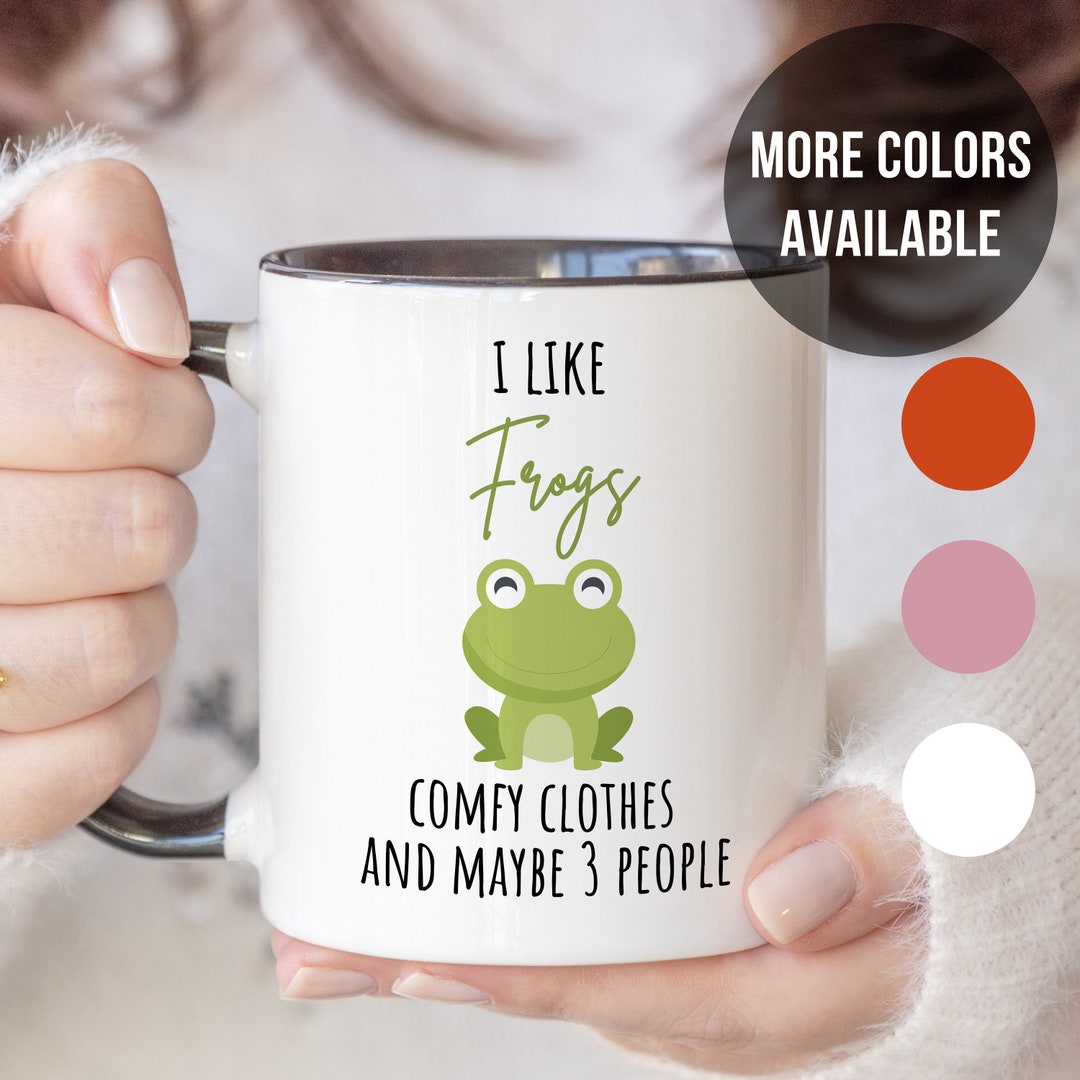 Funny i Like Frogs Mug, Gift for Introverted Amphibian Lover, Animal ...