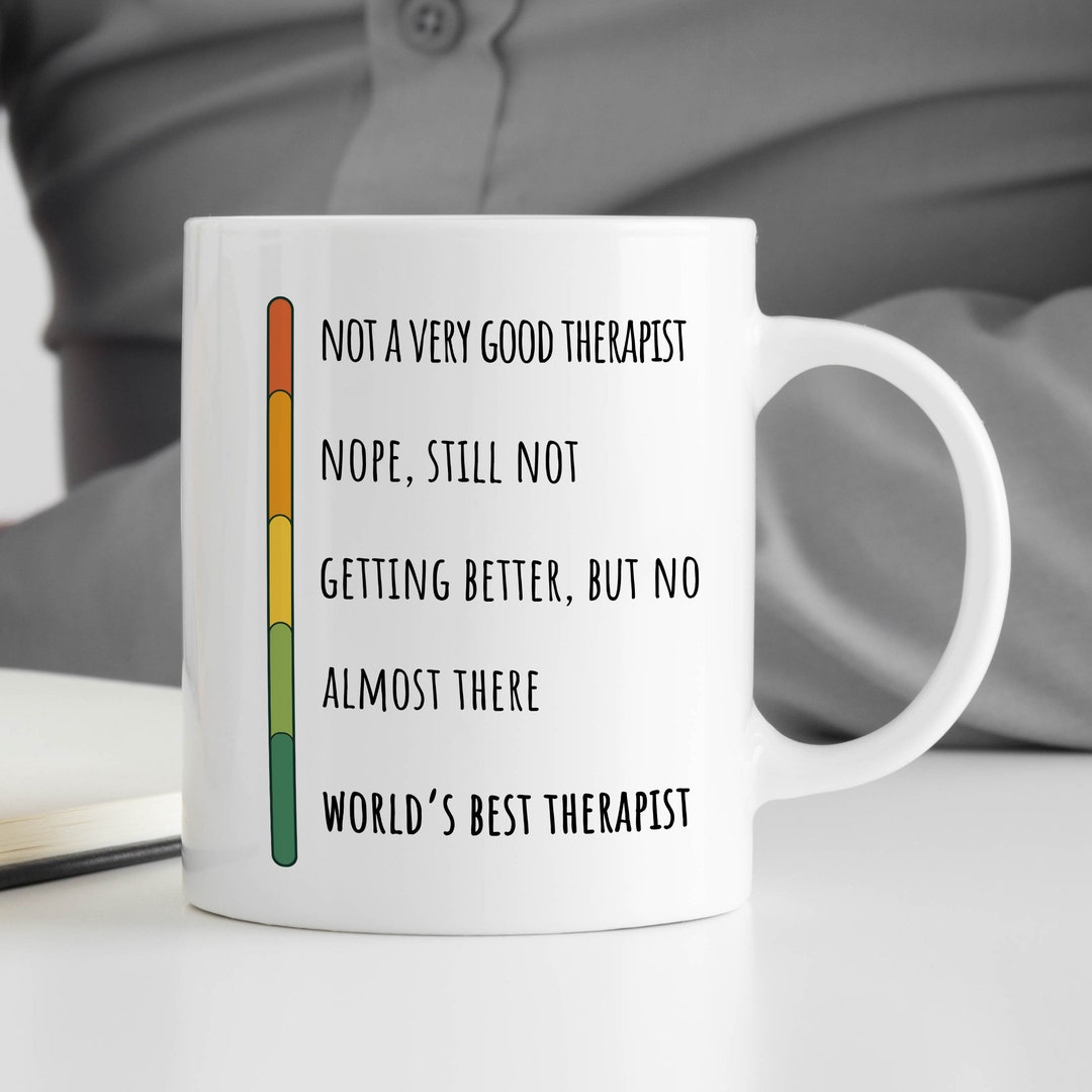 Therapist Mug, Funny Vertical Scale, Gift for Counselor, Family Therapy ...