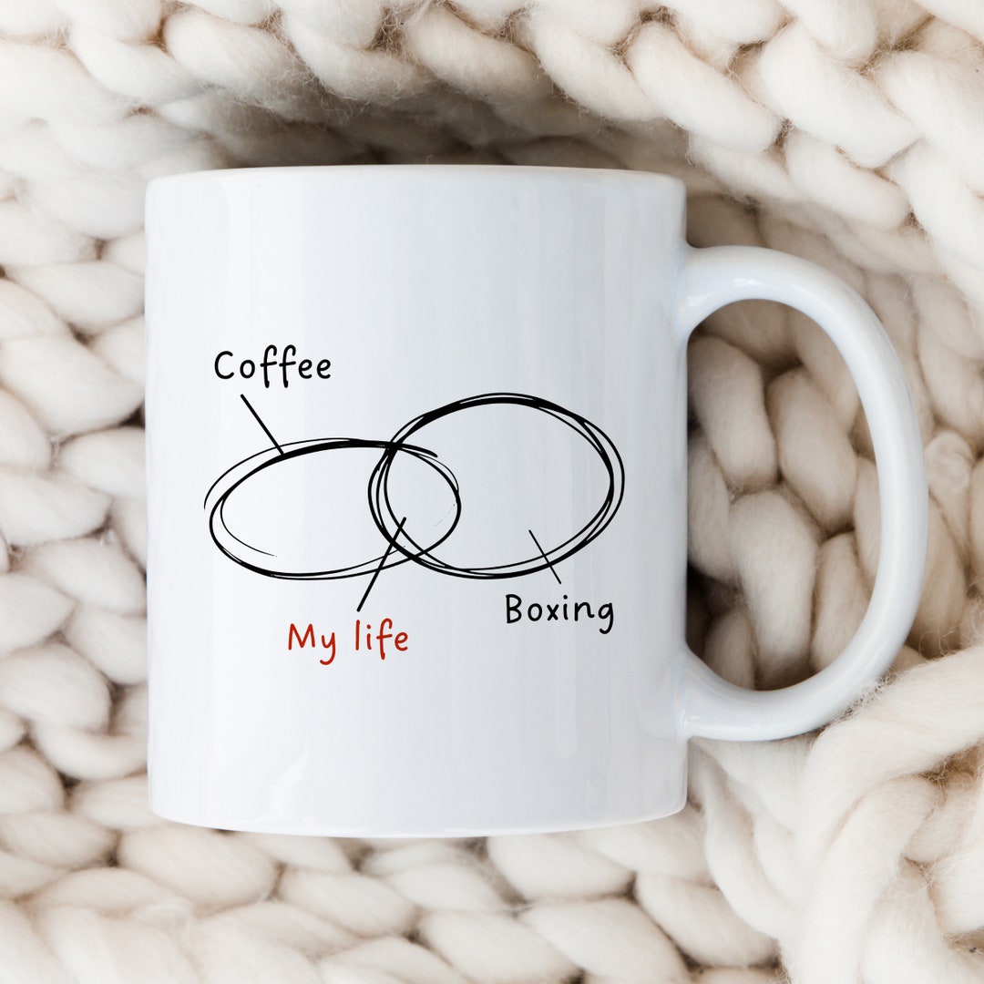 Boxing Venn Diagram Mug, Gift for Boxing Fan, Coach Appreciation ...