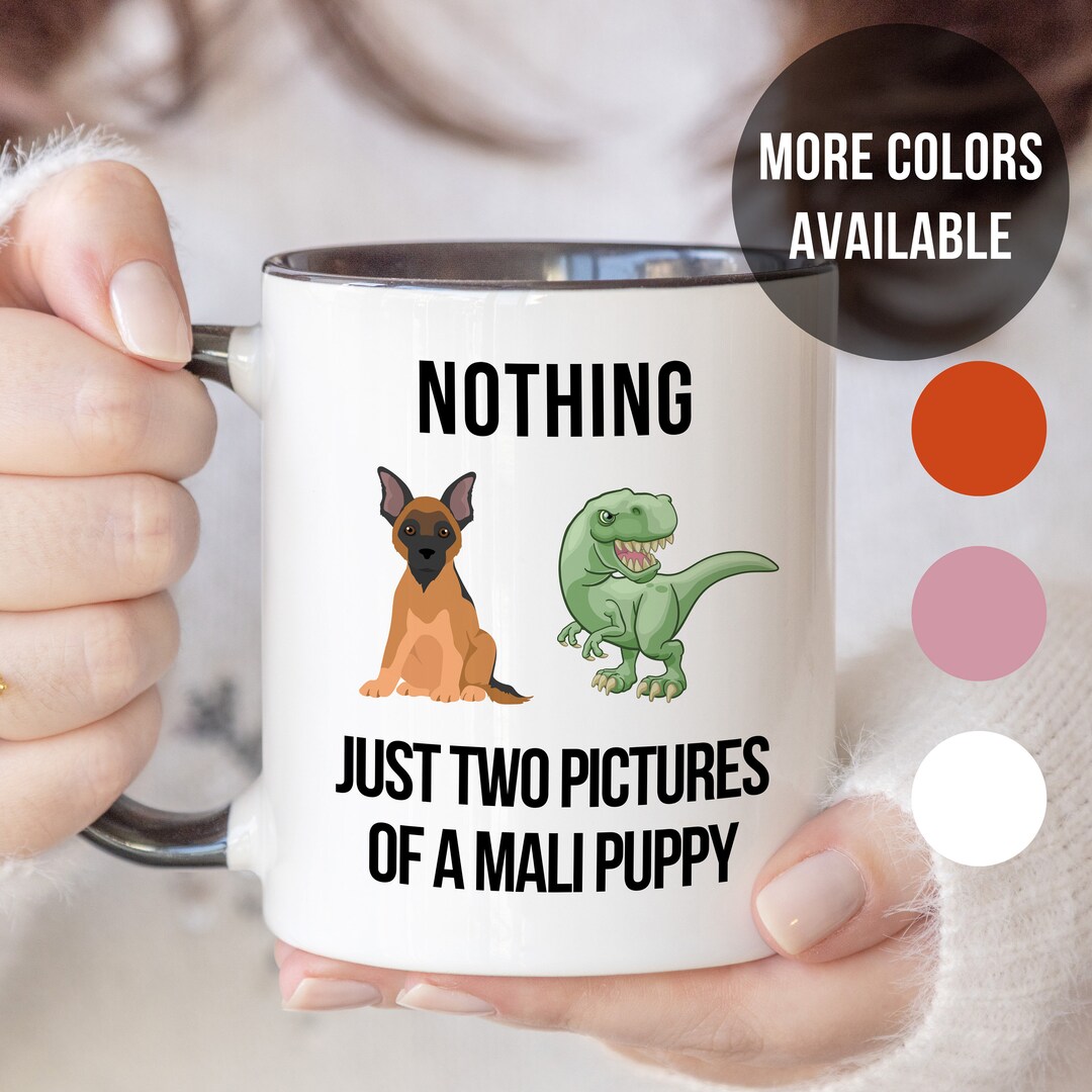 Funny Belgian Malinois Mug, T-rex, Cute Gift for Mali Owner ...