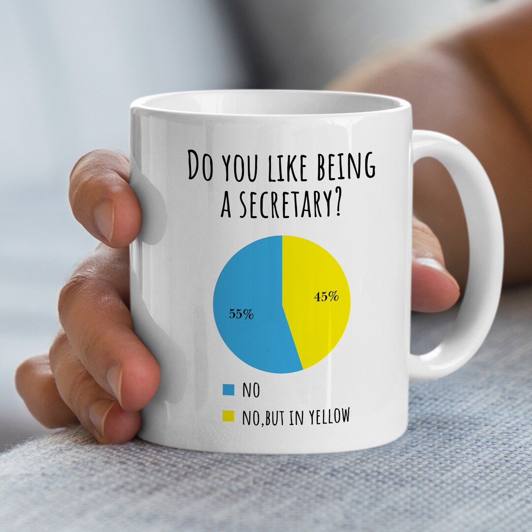 Secretary Meme Mug, Funny Pie Chart, Gift for Assistant, Coworker ...