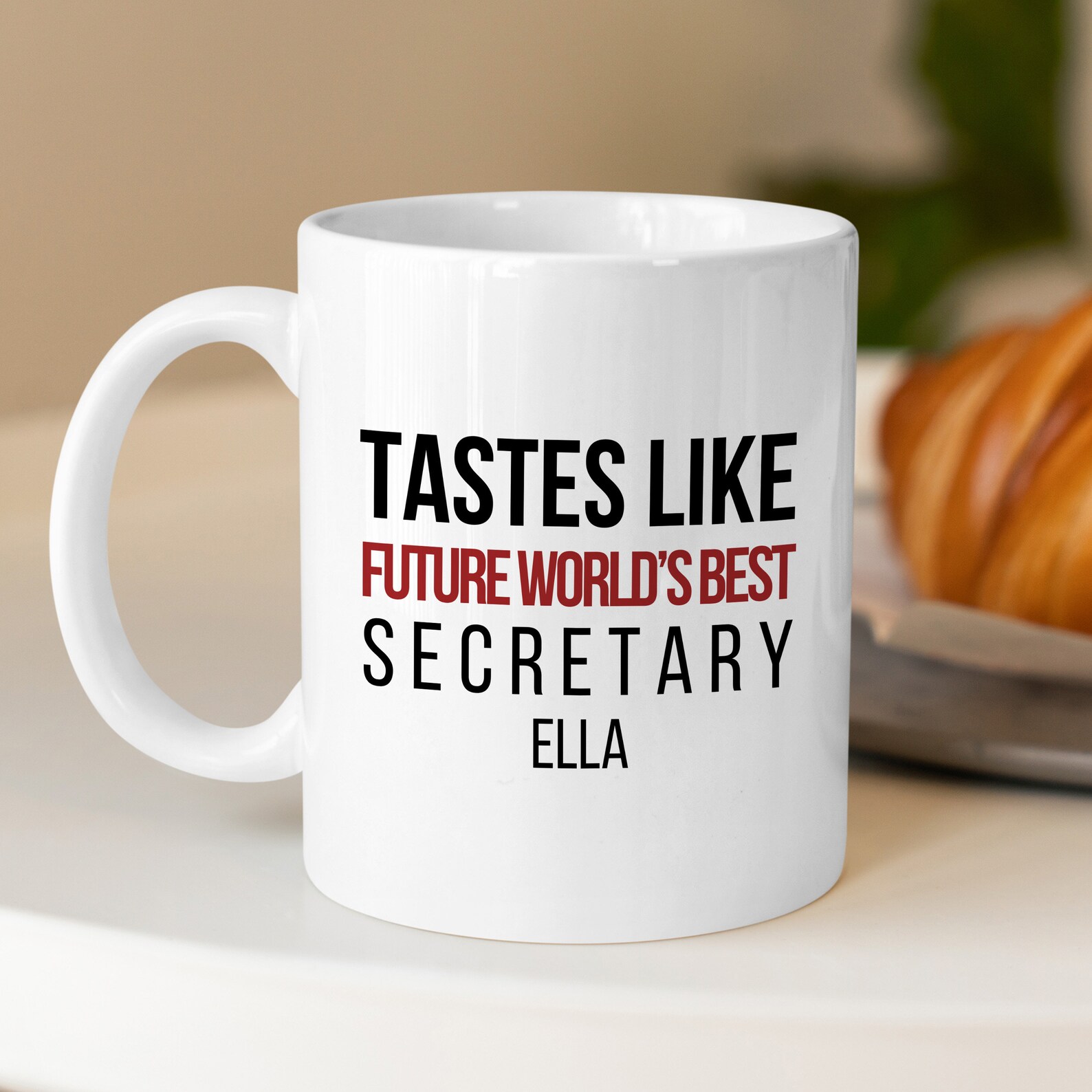 Personalized world's Best Secretary Mug, Custom Gift for Assistant to ...