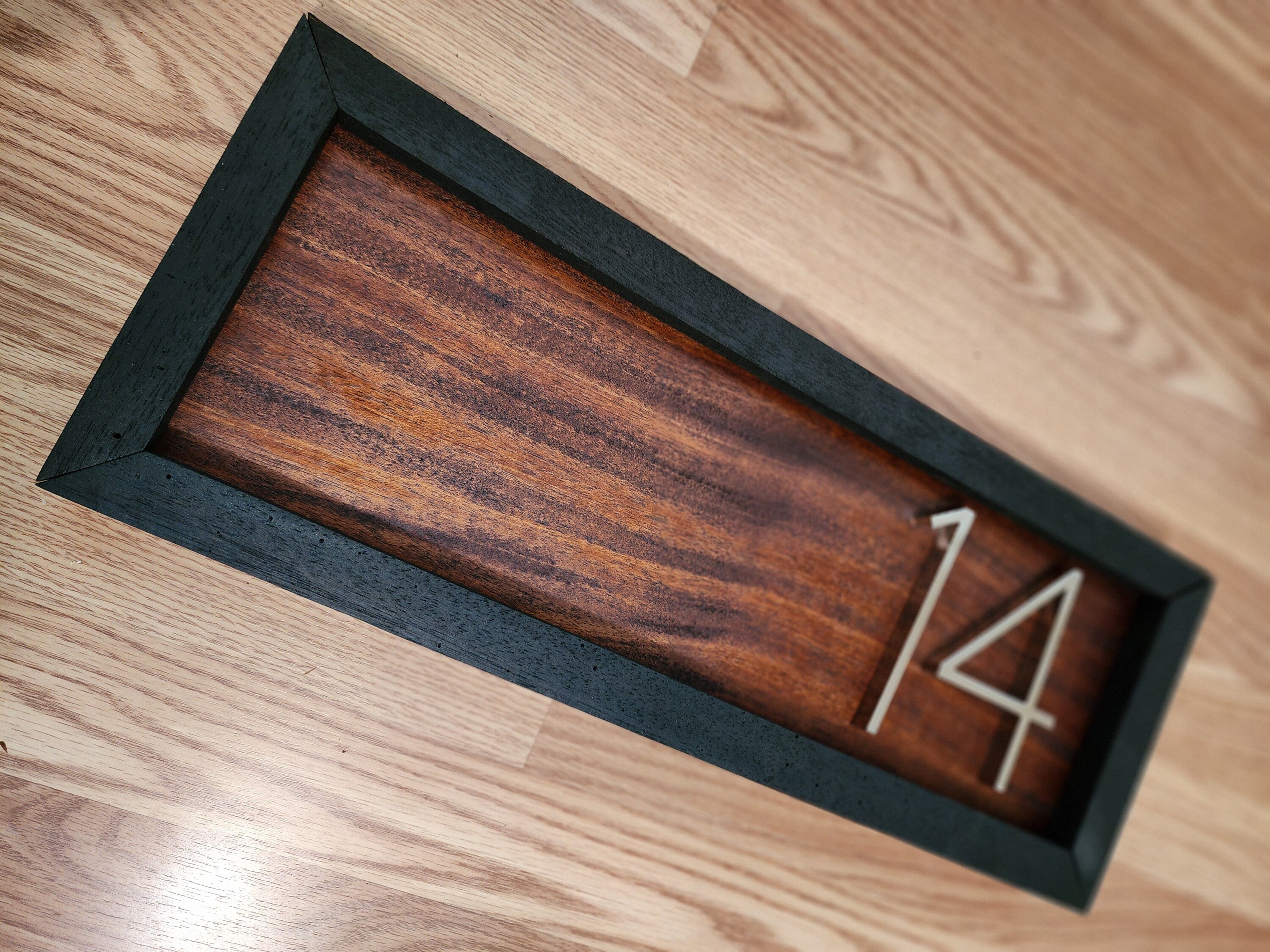 Custom Wood Address Sign Horizontal House Number Sign Indoor Décor ...