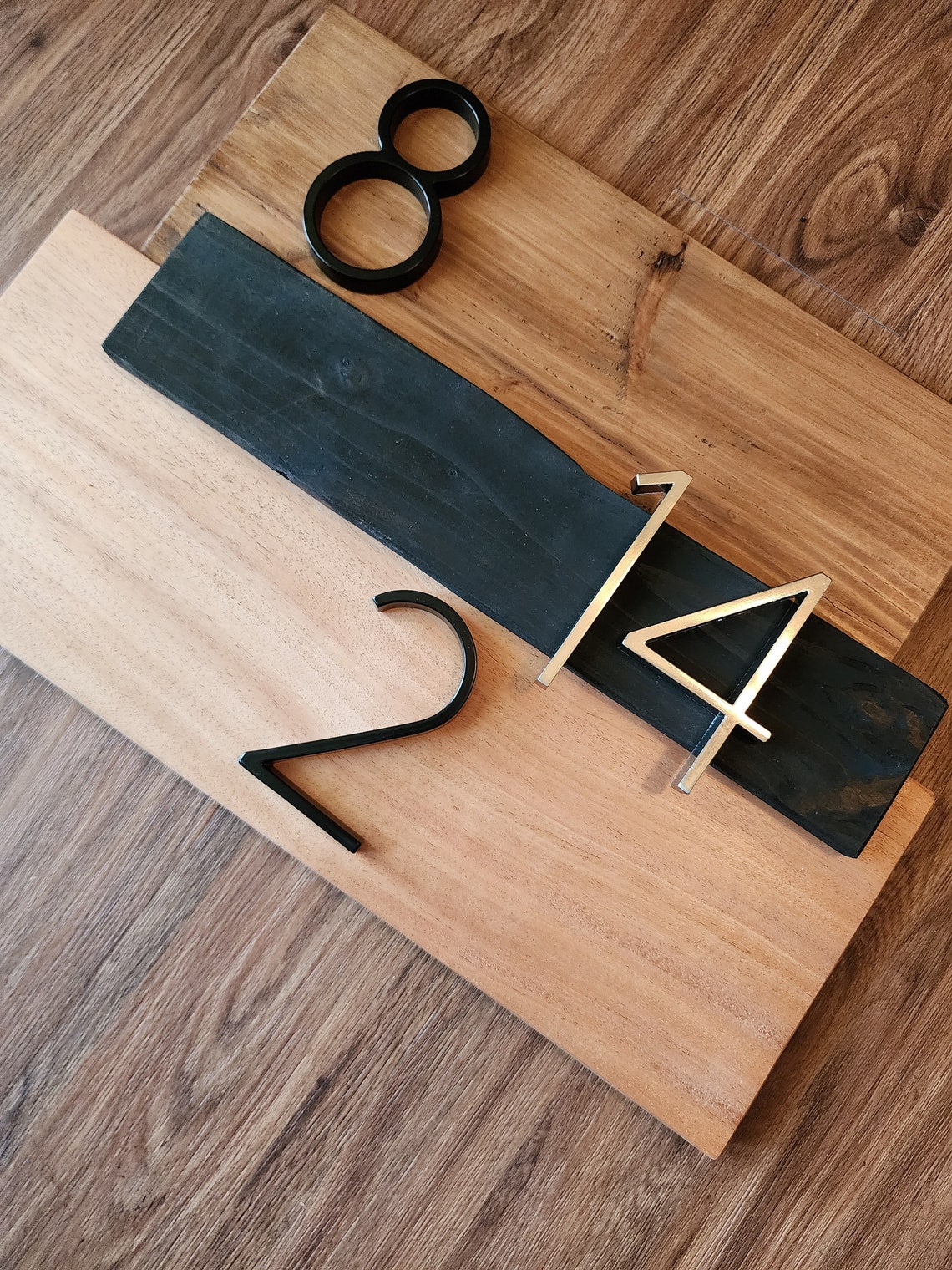 Custom Wood Address Sign Horizontal House Number Sign Indoor Décor ...