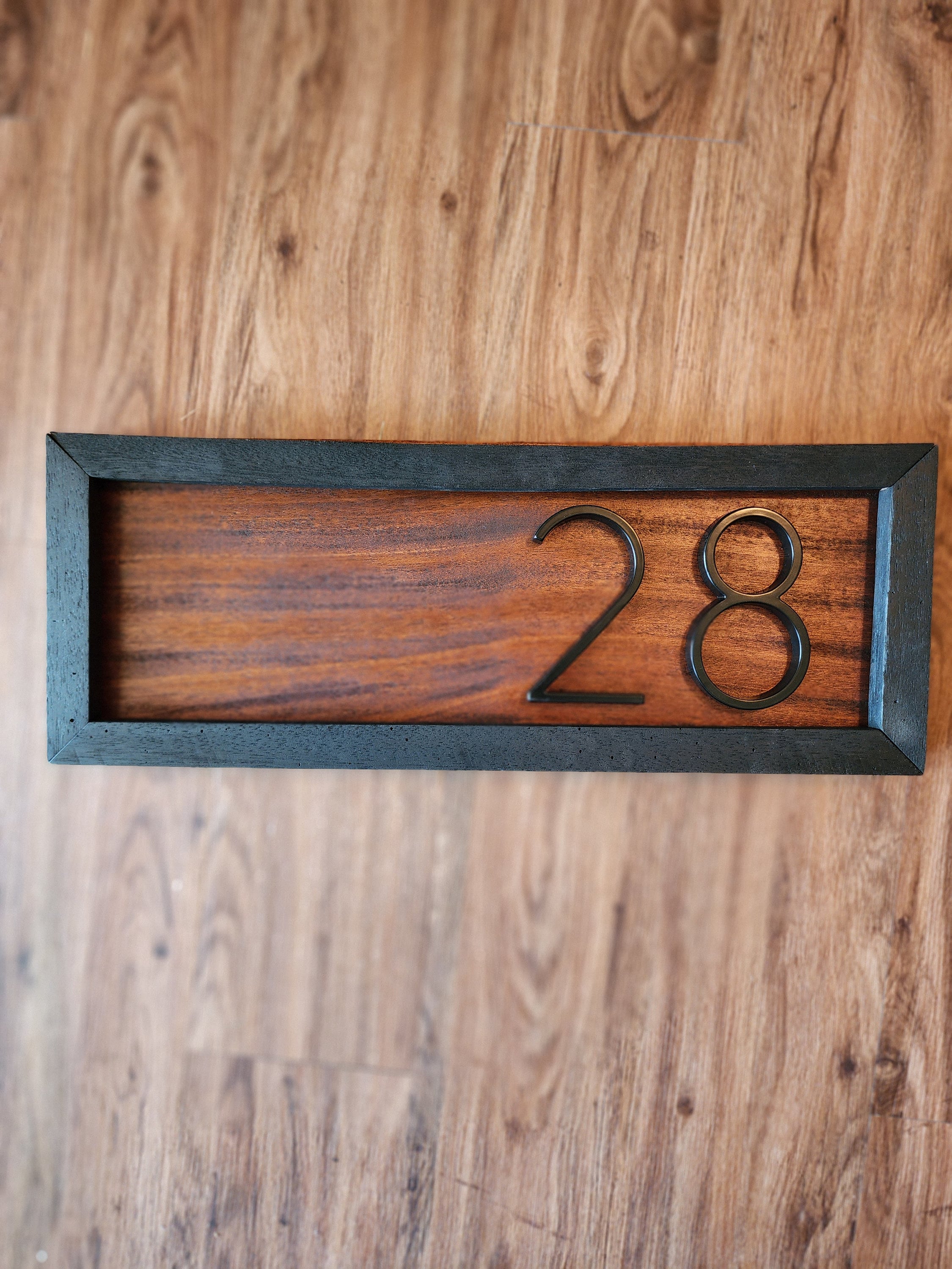 Custom Wood Address Sign Horizontal House Number Sign Indoor Décor ...