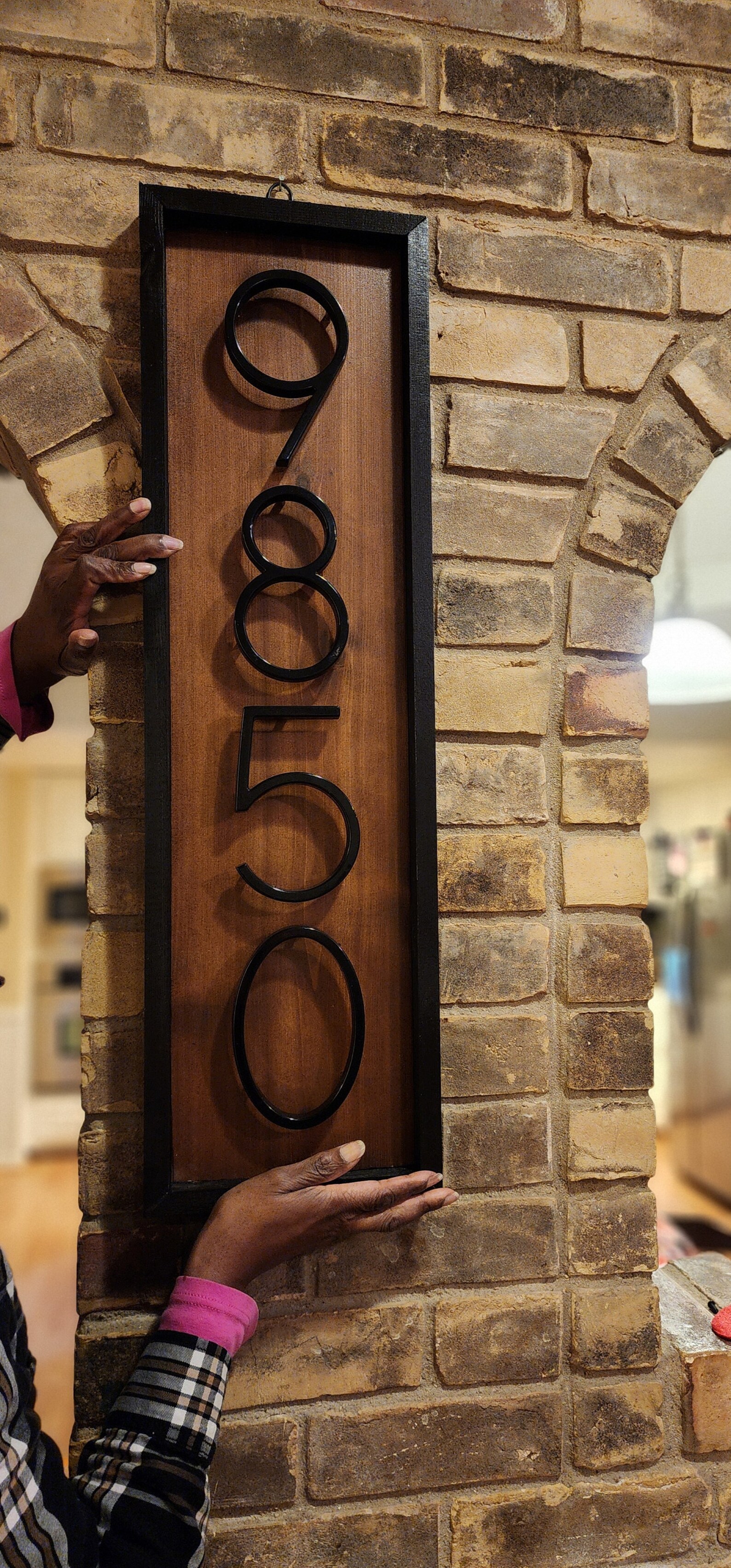 Vertical Home Address Gift Rustic Outdoor Sign Custom Wood Address ...