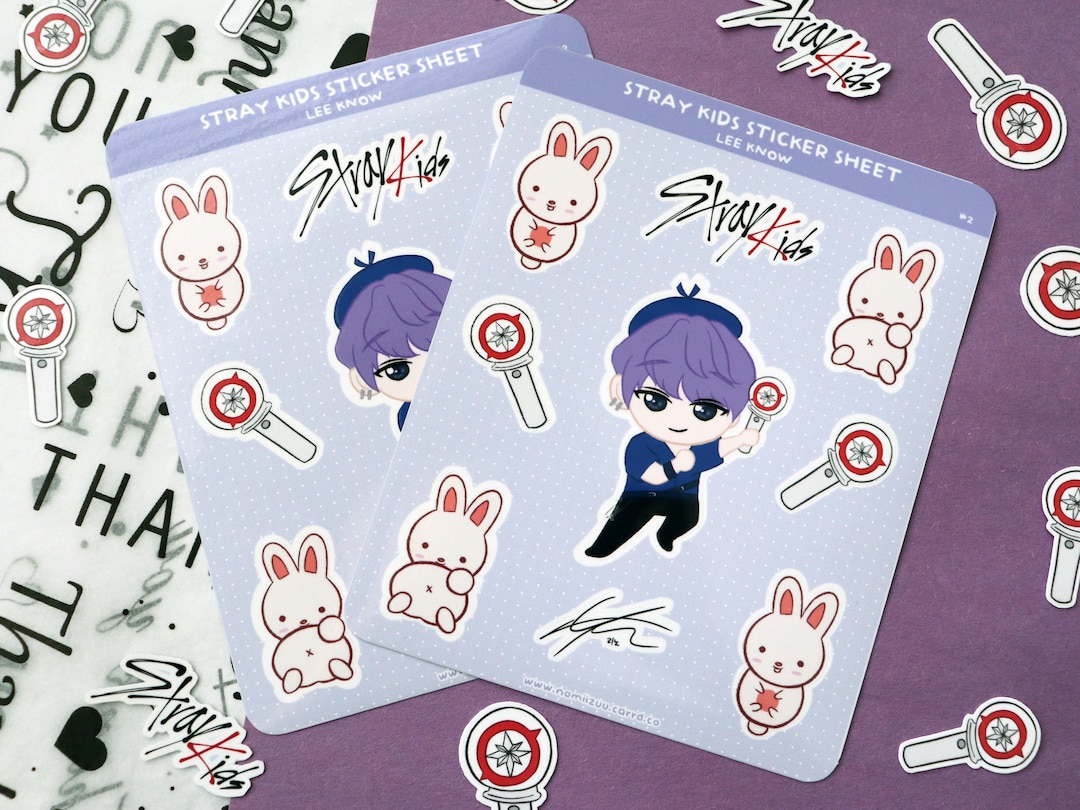 SKZ Stray Kids SKZOO Lee Know Vinyl Sticker Sheet - Etsy