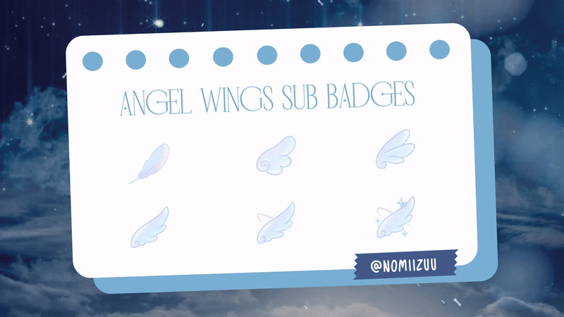 Angel Wings Twitch Sub Badges - Etsy