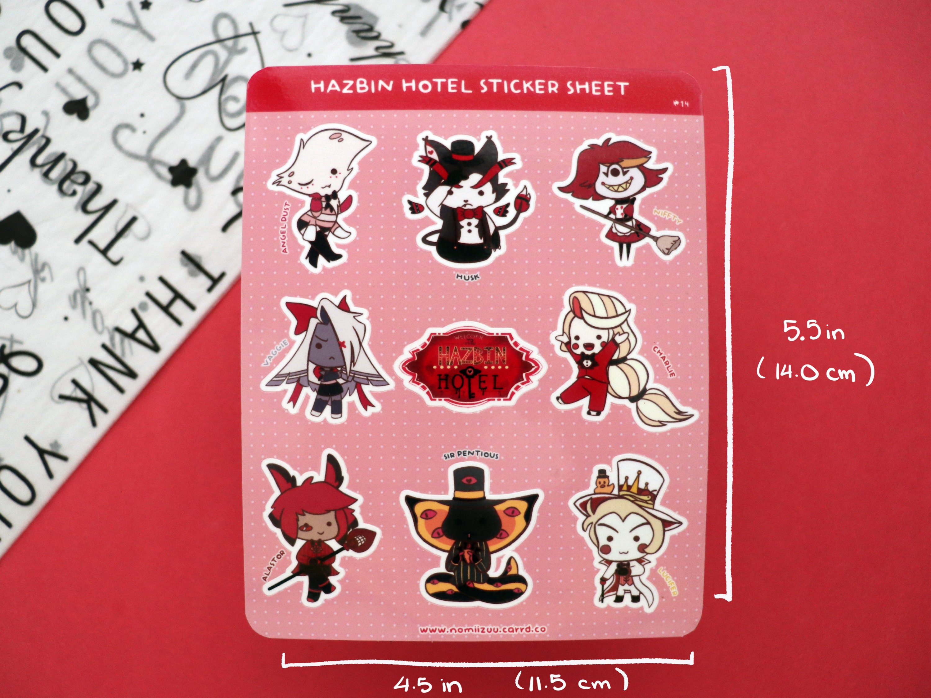 Cute Hazbin Hotel Vinyl Sticker Sheet - Etsy