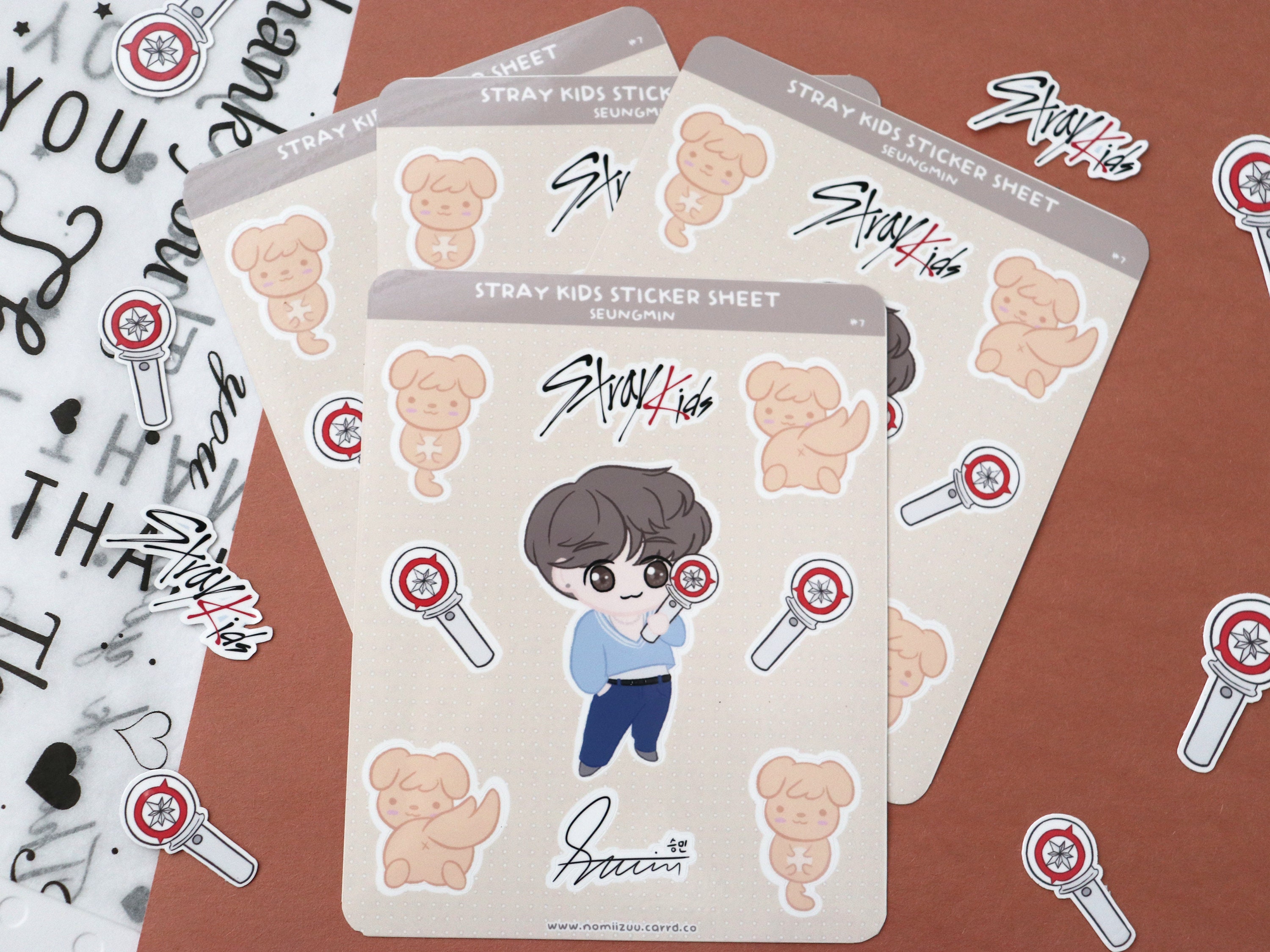 SKZ Stray Kids SKZOO Seungmin Vinyl Sticker Sheet - Etsy