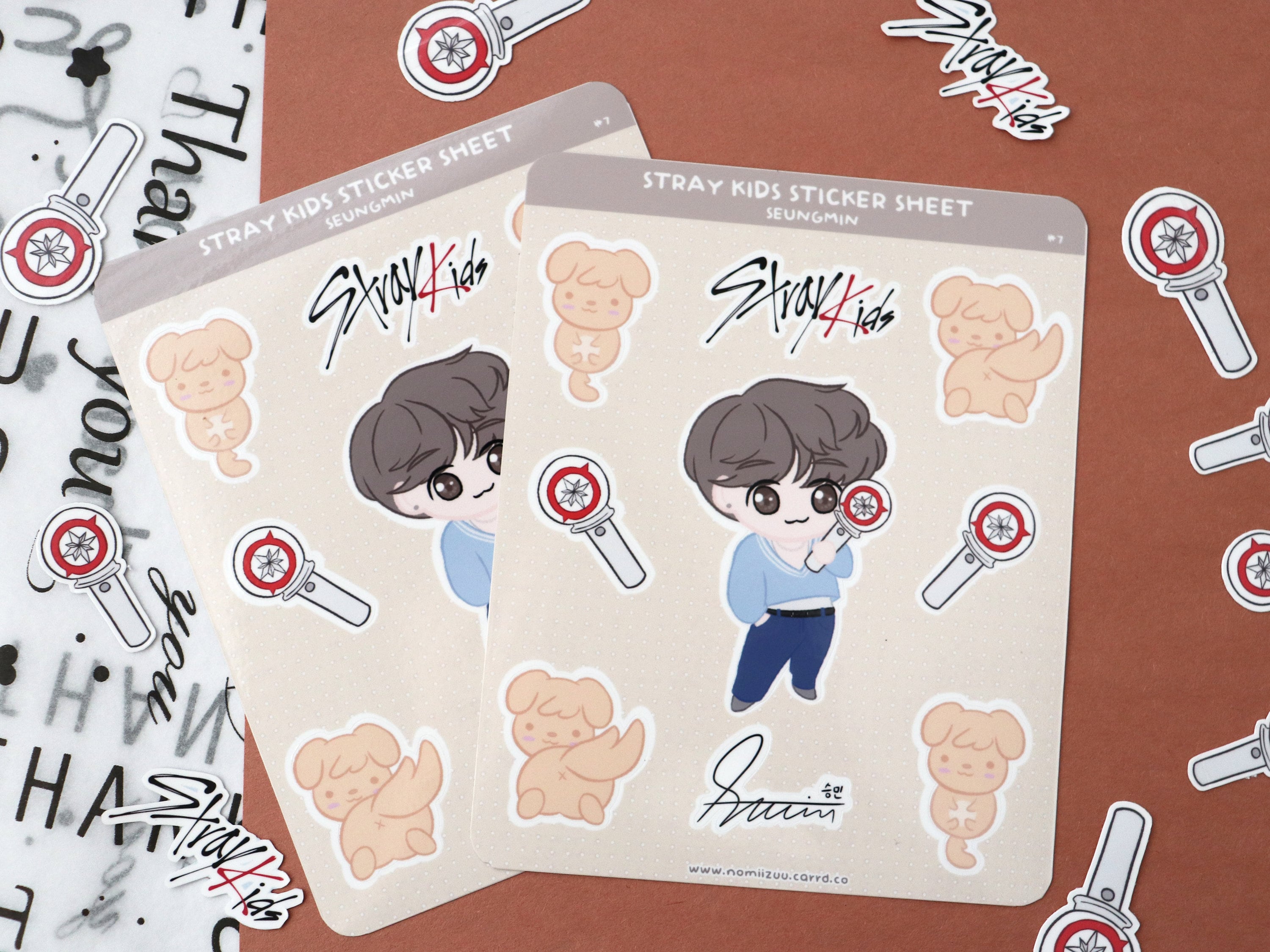 SKZ Stray Kids SKZOO Seungmin Vinyl Sticker Sheet - Etsy