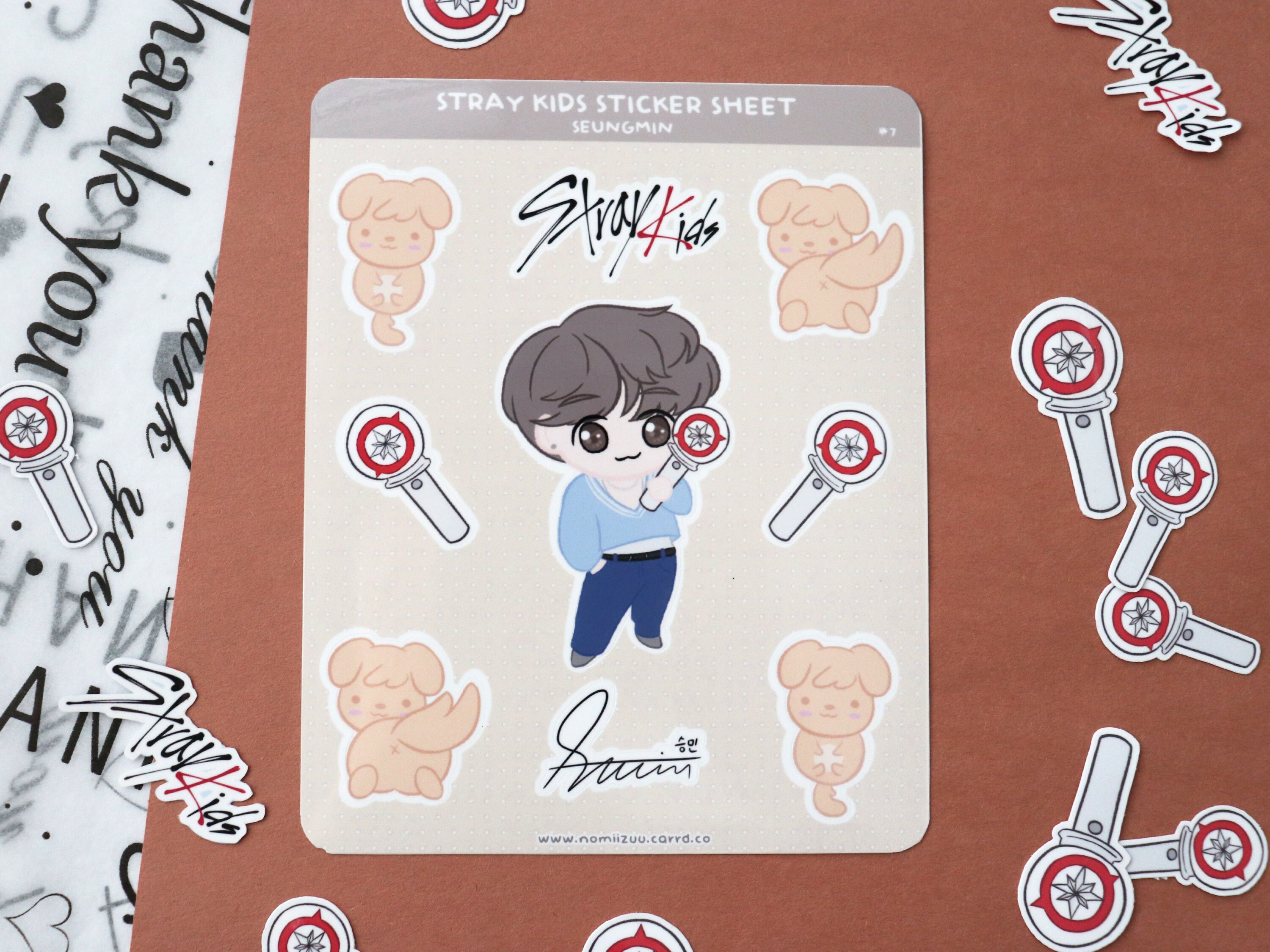 SKZ Stray Kids SKZOO Seungmin Vinyl Sticker Sheet - Etsy