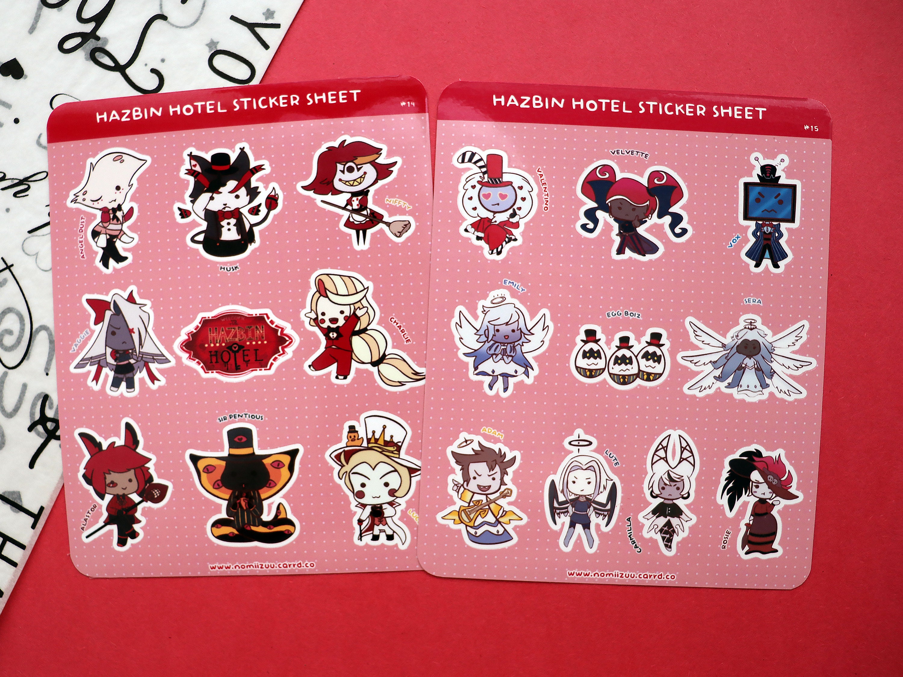 Cute Hazbin Hotel Vinyl Sticker Sheet - Etsy