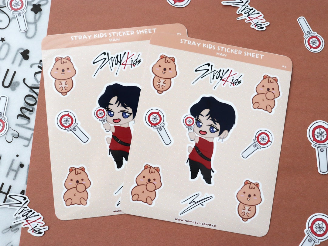 SKZ Stray Kids SKZOO Han Vinyl Sticker Sheet - Etsy