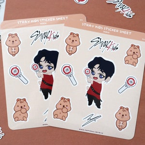 SKZ Stray Kids SKZOO Han Vinyl Sticker Sheet - Etsy
