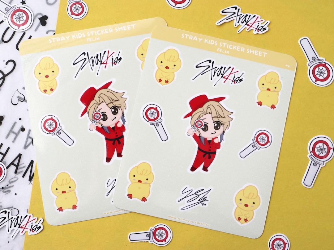 SKZ Stray Kids SKZOO Felix Vinyl Sticker Sheet - Etsy