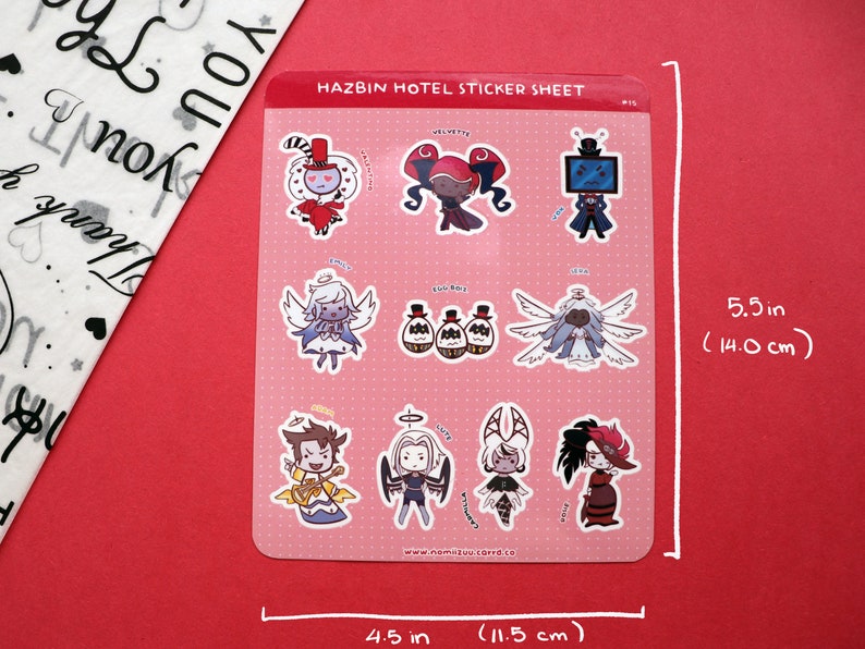 Cute Hazbin Hotel Vinyl Sticker Sheet - Etsy