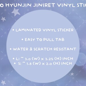 SKZOO Hyunjin Jiniret KPOP Stray Kids SKZ Die Cut Individual Vinyl ...