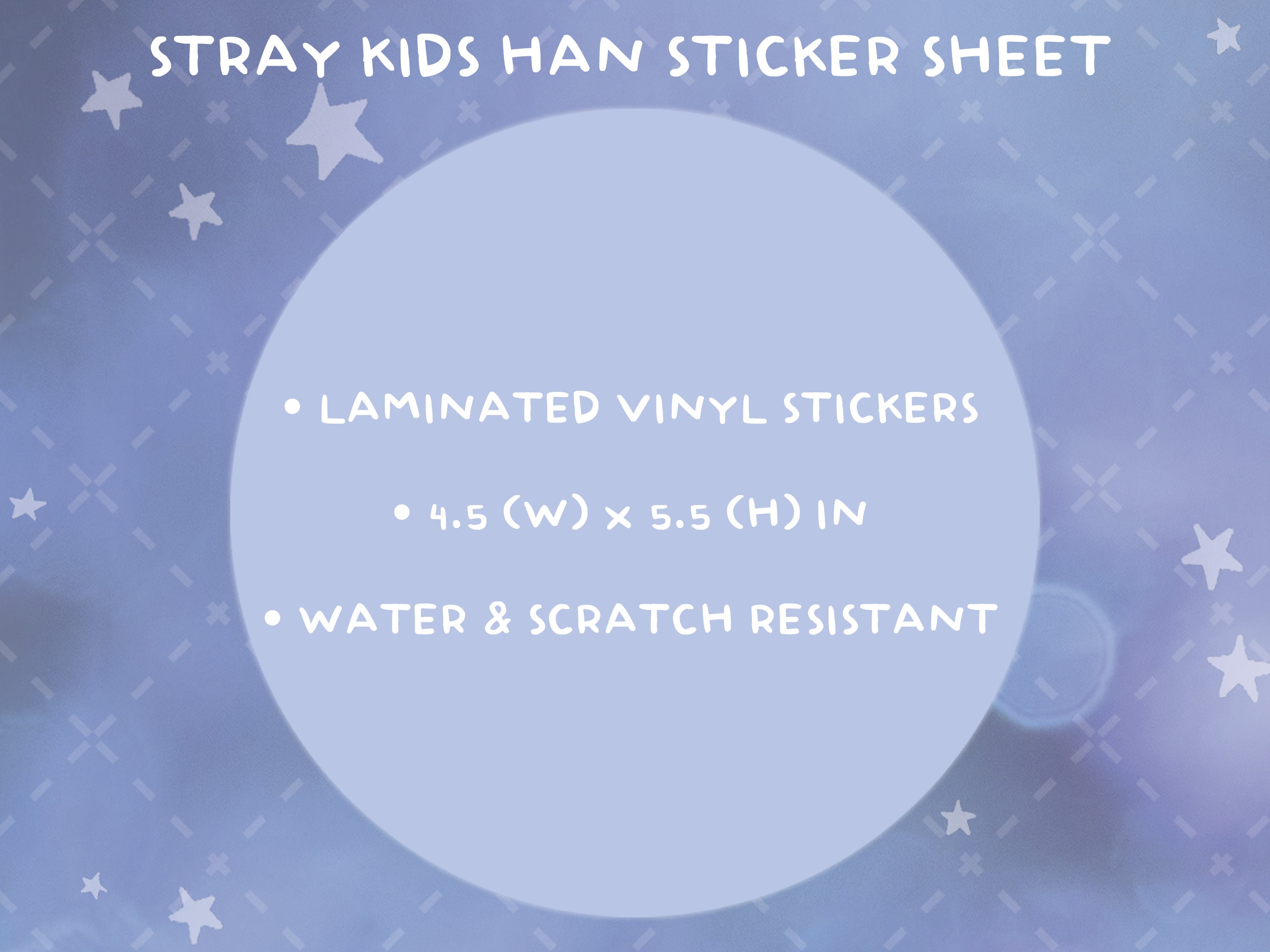 SKZ Stray Kids SKZOO Han Vinyl Sticker Sheet - Etsy