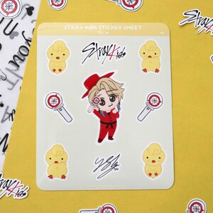 SKZ Stray Kids SKZOO Felix Vinyl Sticker Sheet - Etsy Australia