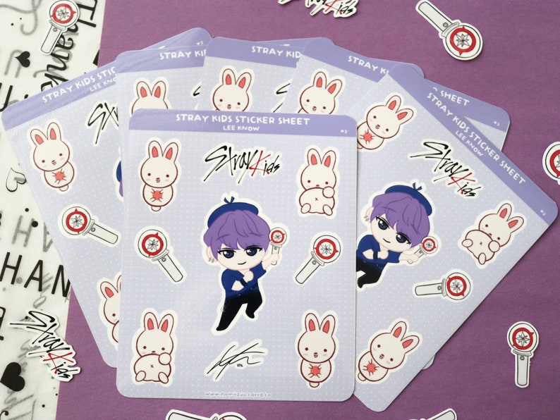 SKZ Stray Kids SKZOO Lee Know Vinyl Sticker Sheet - Etsy