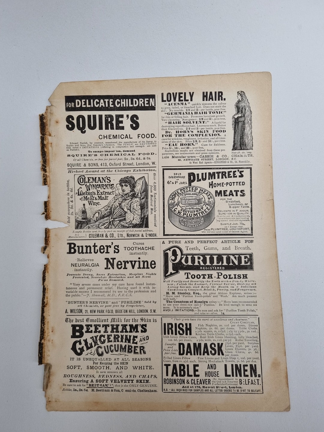 Original Victorian Advertisement From Magazine Dated 1898 - Etsy