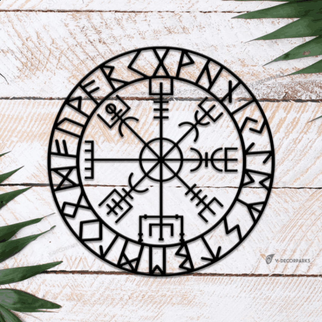 VEGVISIR RUNE Viking Compass Norse Wayfinder Nordic Compass - Etsy