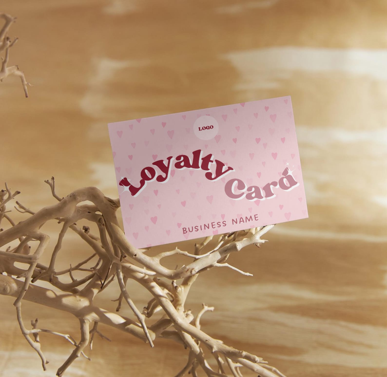 Loyalty Card Template, Printable Customer Rewards Card Design, Editable ...