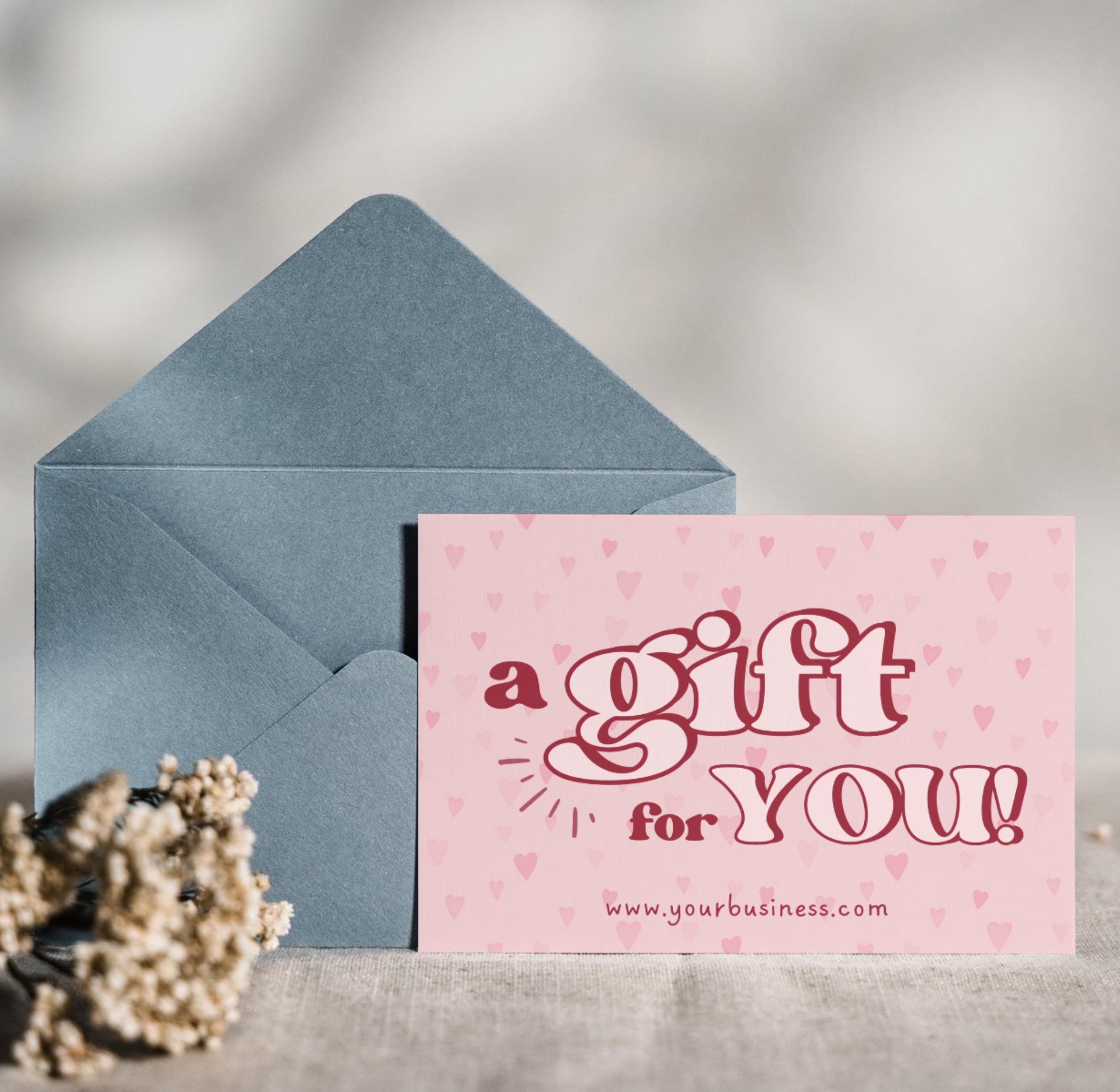 Small Business Coupon Card Template, Editable Discount Gift Card ...