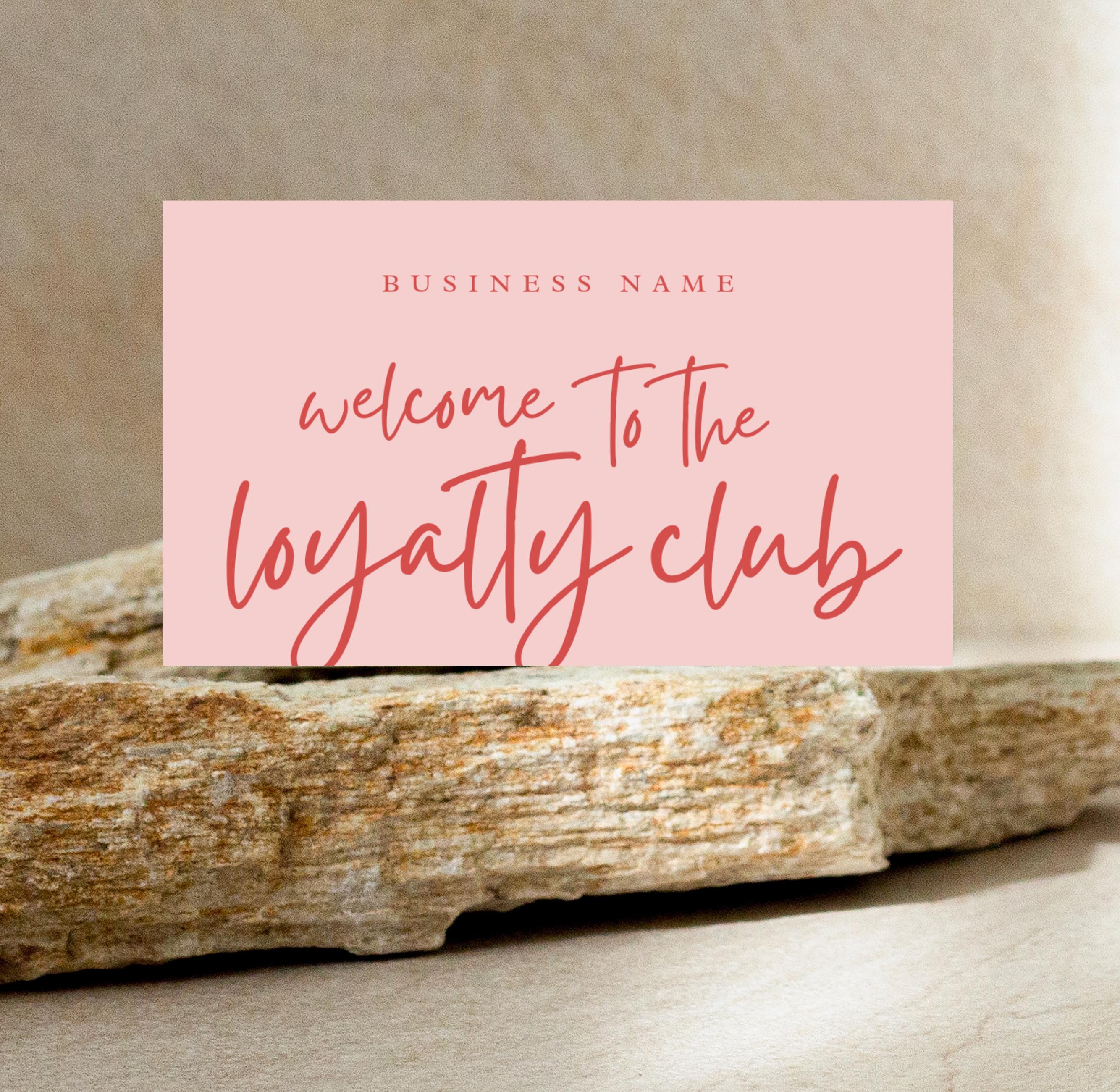 Loyalty Card Template, Editable Customer Rewards Card, Printable ...