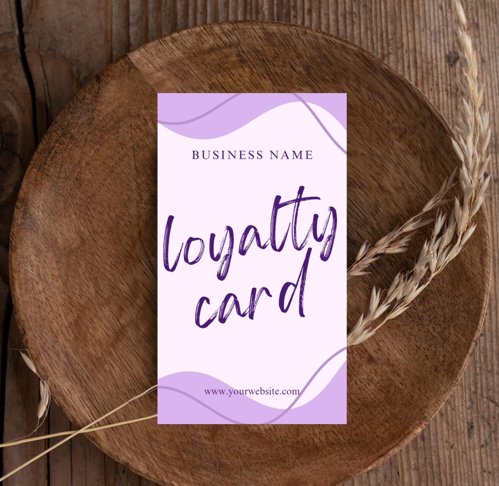 Editable Loyalty Card Template, Printable Small Business Stamp Rewards ...